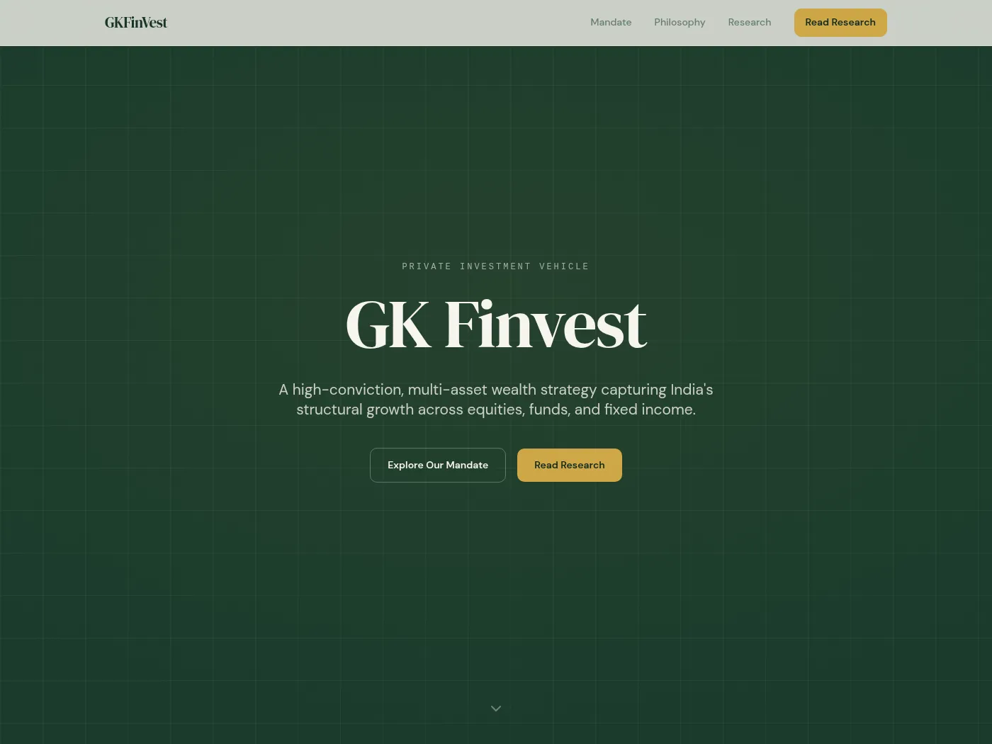 GKFinVest Landing Page