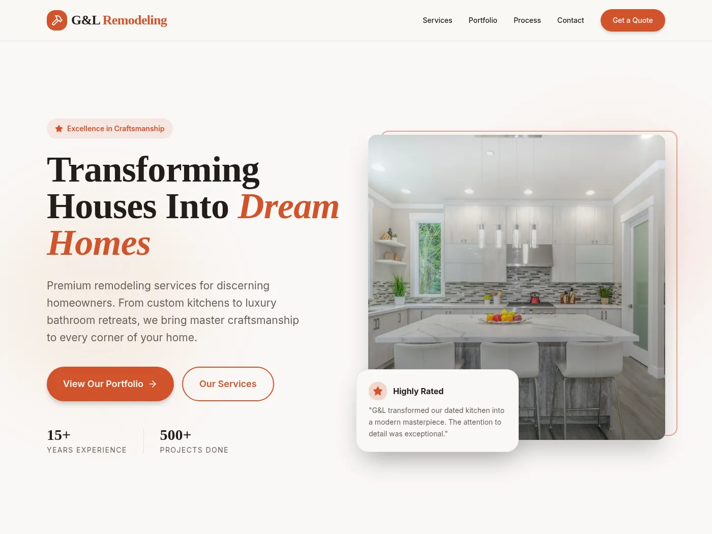 G&L Remodeling Site
