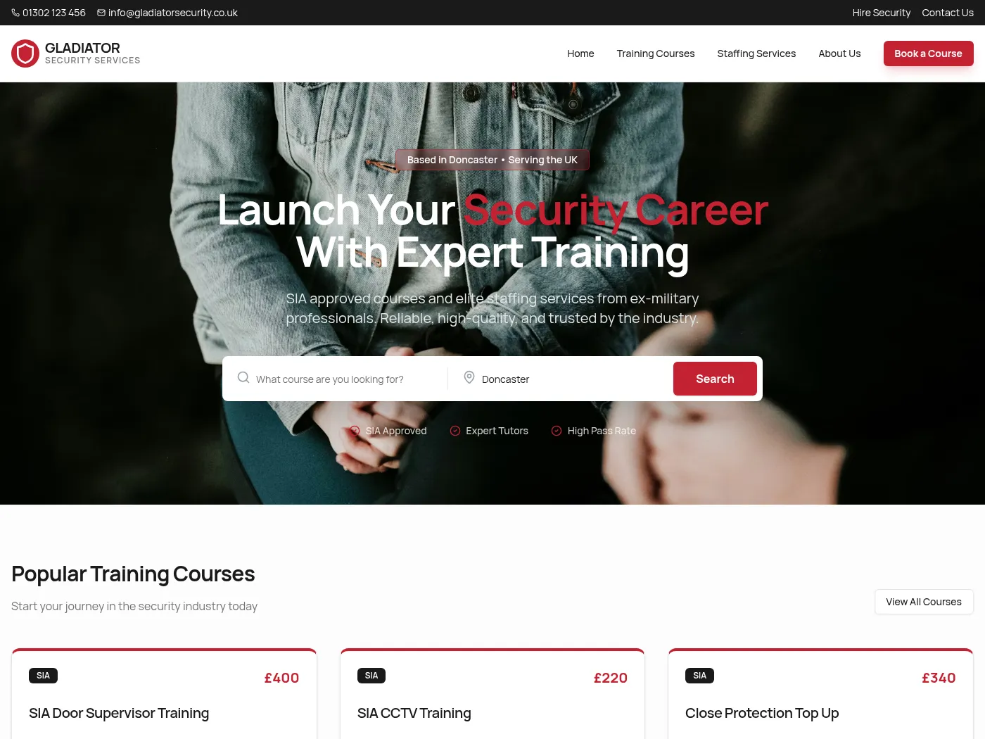 Gladiator Security Training & Staffing Platform (Remix)