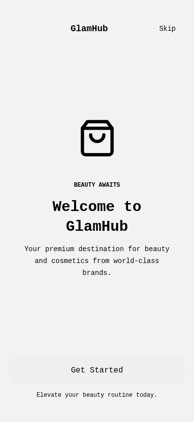 GlamHub Cosmetics App