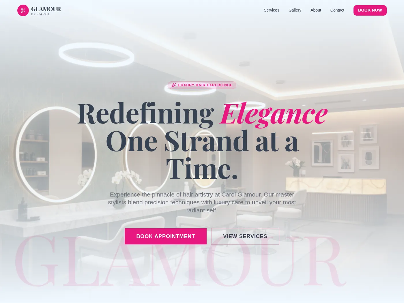 Carol Glamour Salon Site