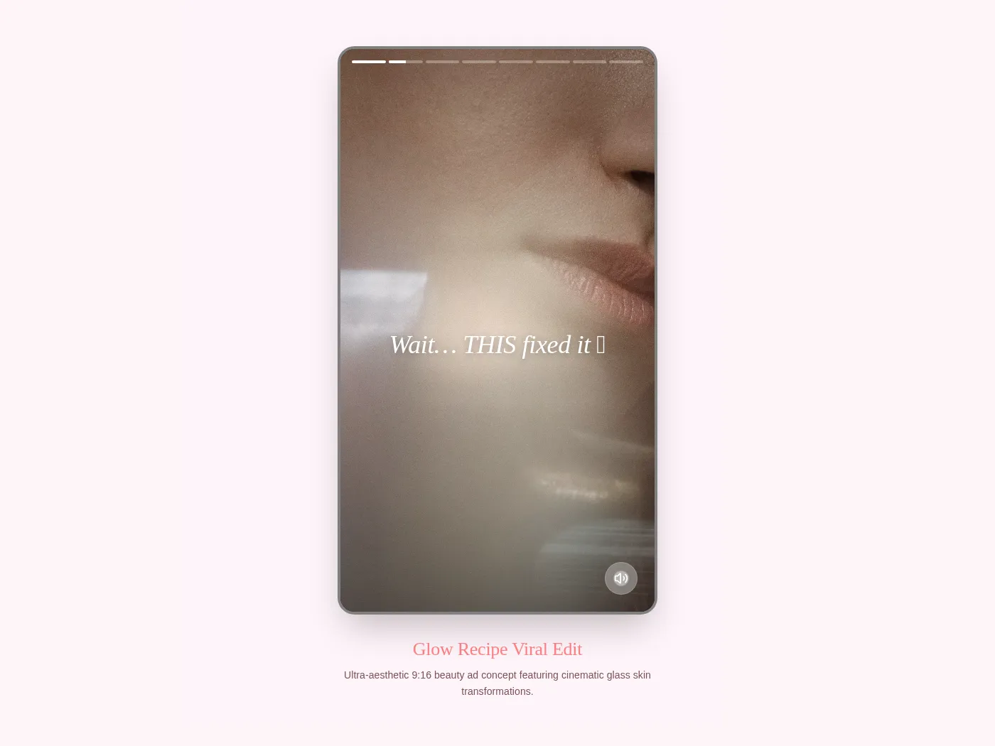 Glass Skin Beauty Ad