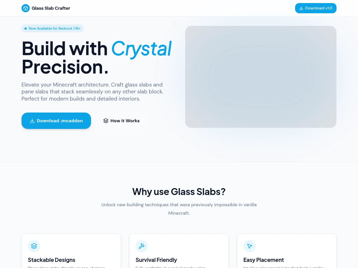 Glass Slab Crafter