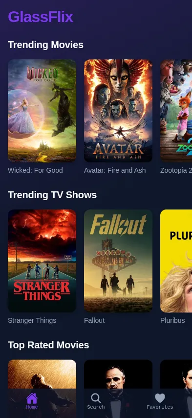 GlassFlix Mobile