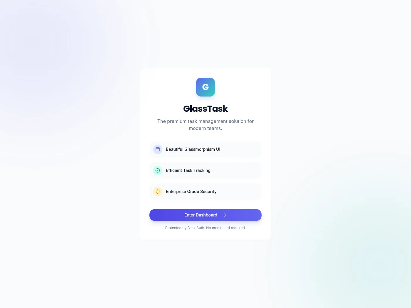 GlassTask Dashboard