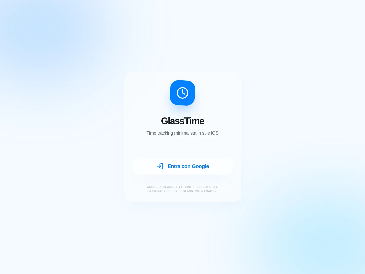 GlassTime Manager