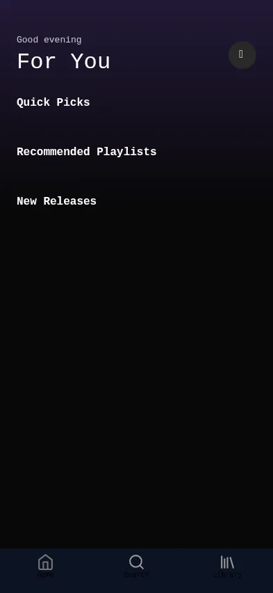 GlassyWave Music Player