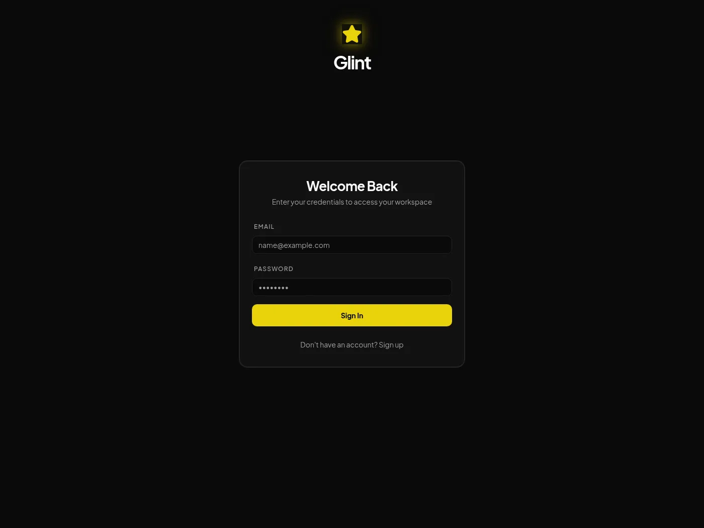 Glint Web Platform