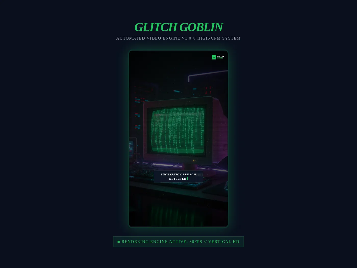 Glitch Goblin Video Engine