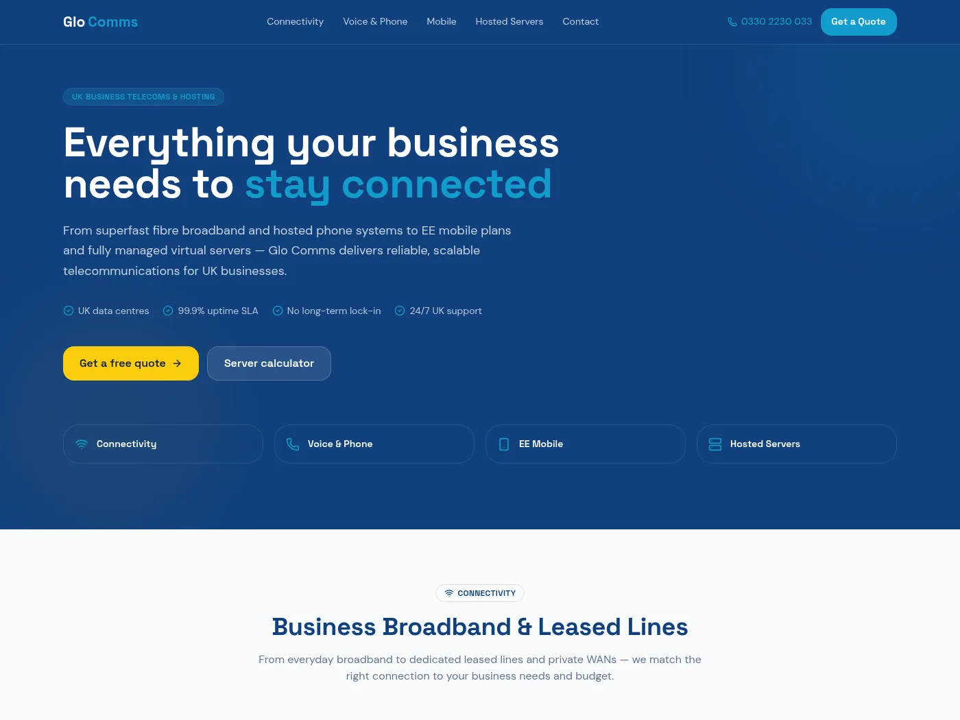 Glo Comms & Hosting Hub