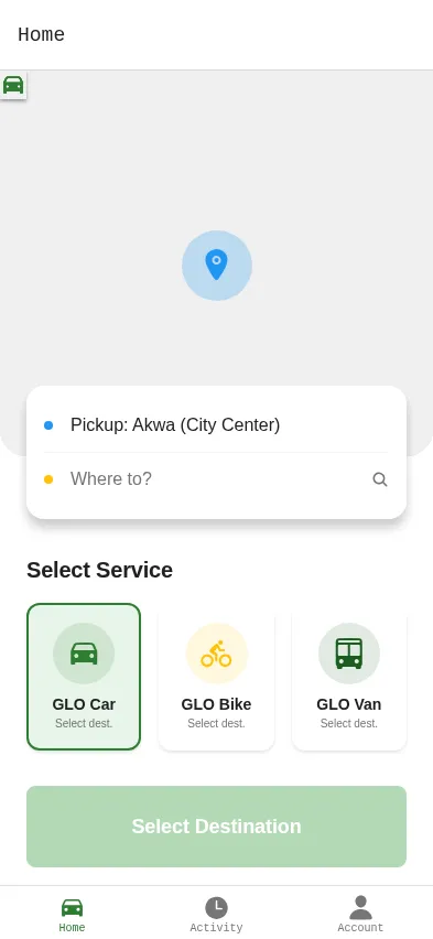 GLO Ride-Hailing Platform