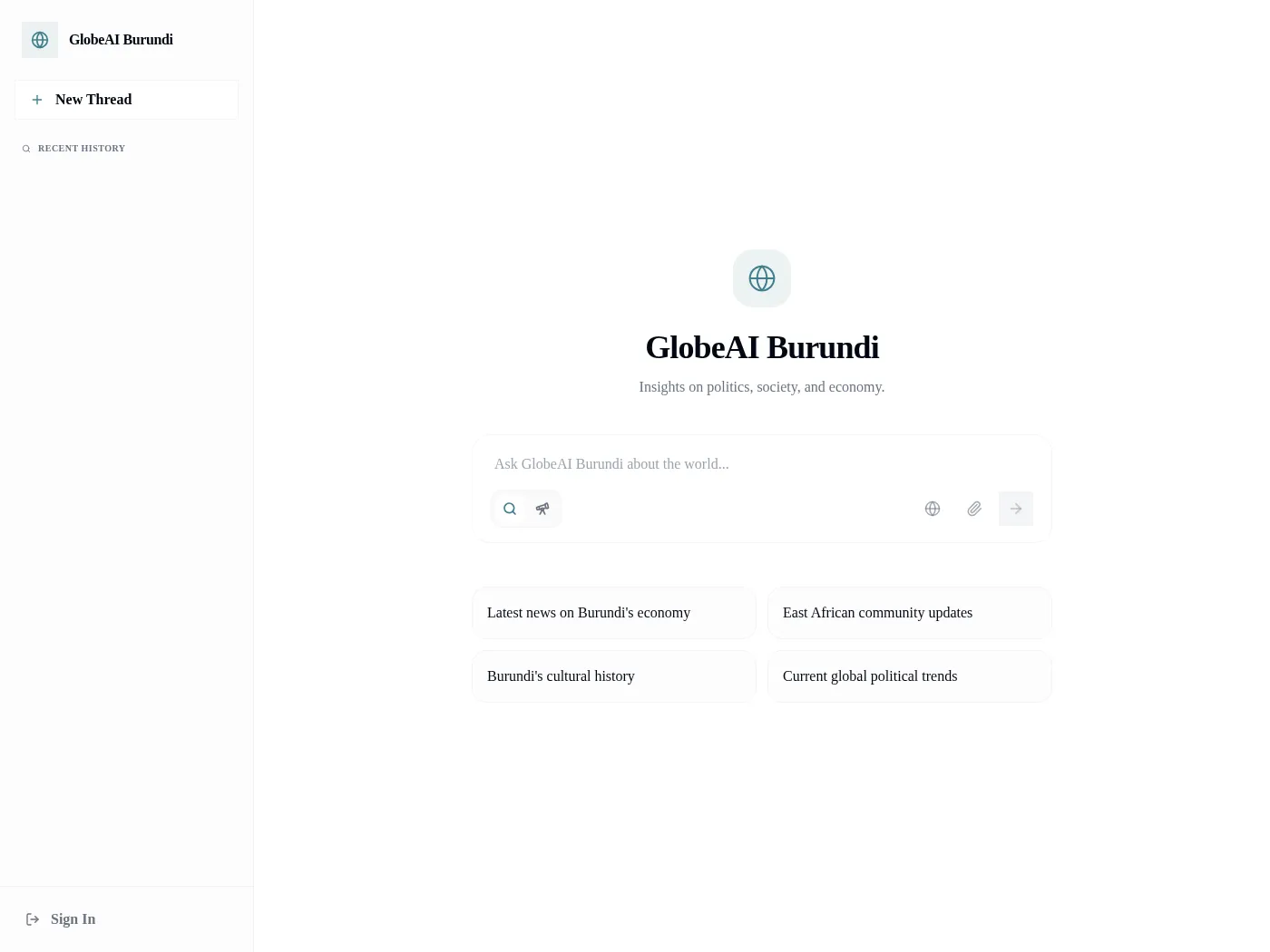 GlobeAI Burundi Insights