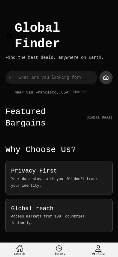 Global Bargain Finder