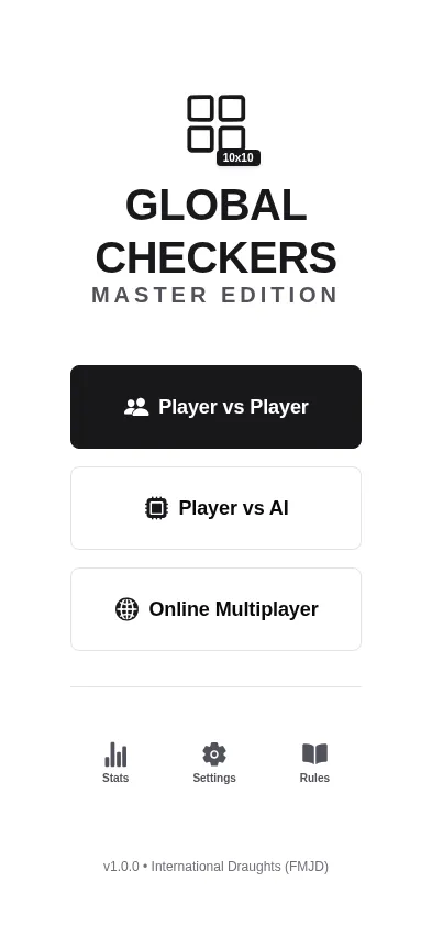 Global Checkers Master by JONY