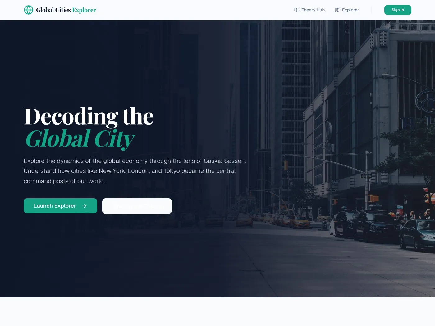 Global Cities Explorer