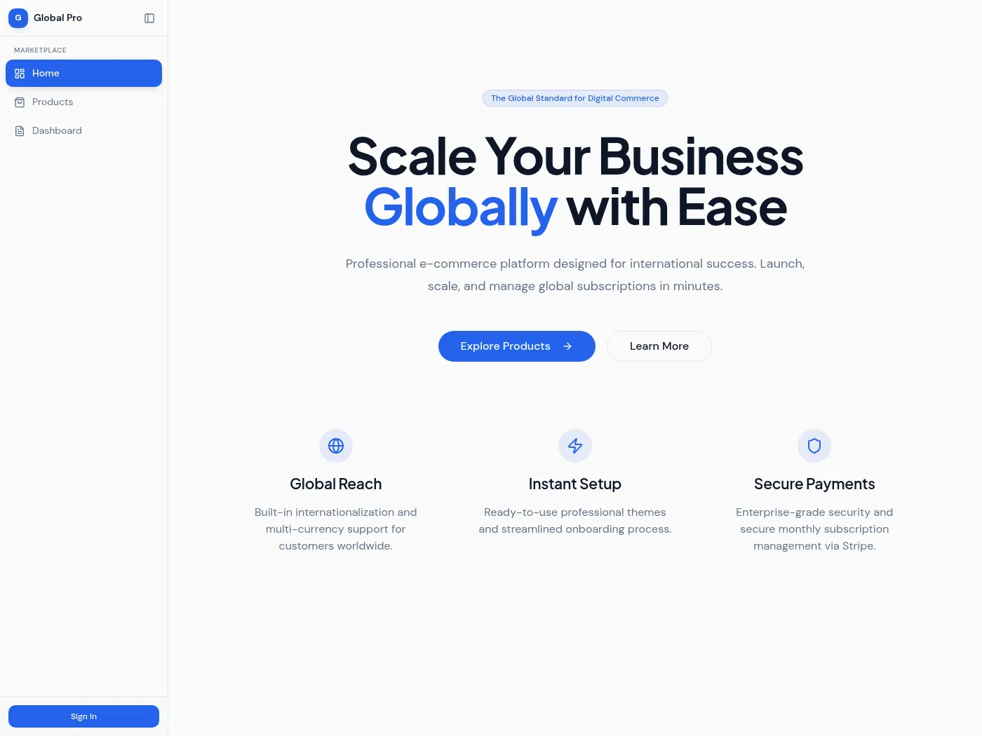 Global E-Commerce Pro