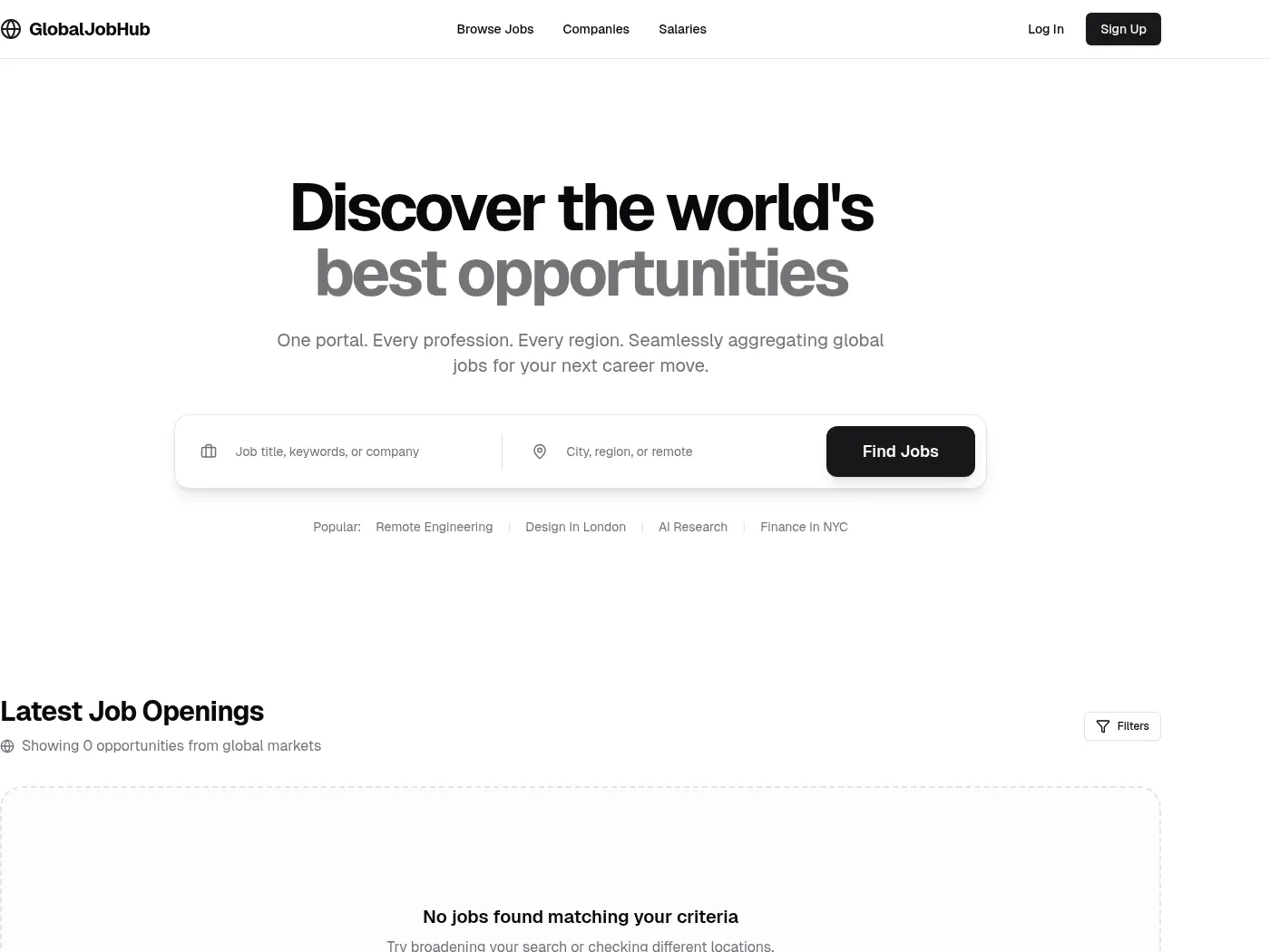 Global Job Portal