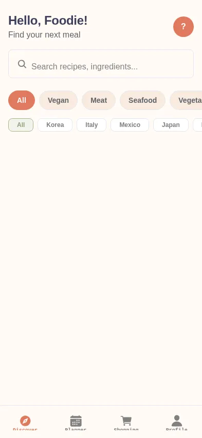 Global Meal Planner