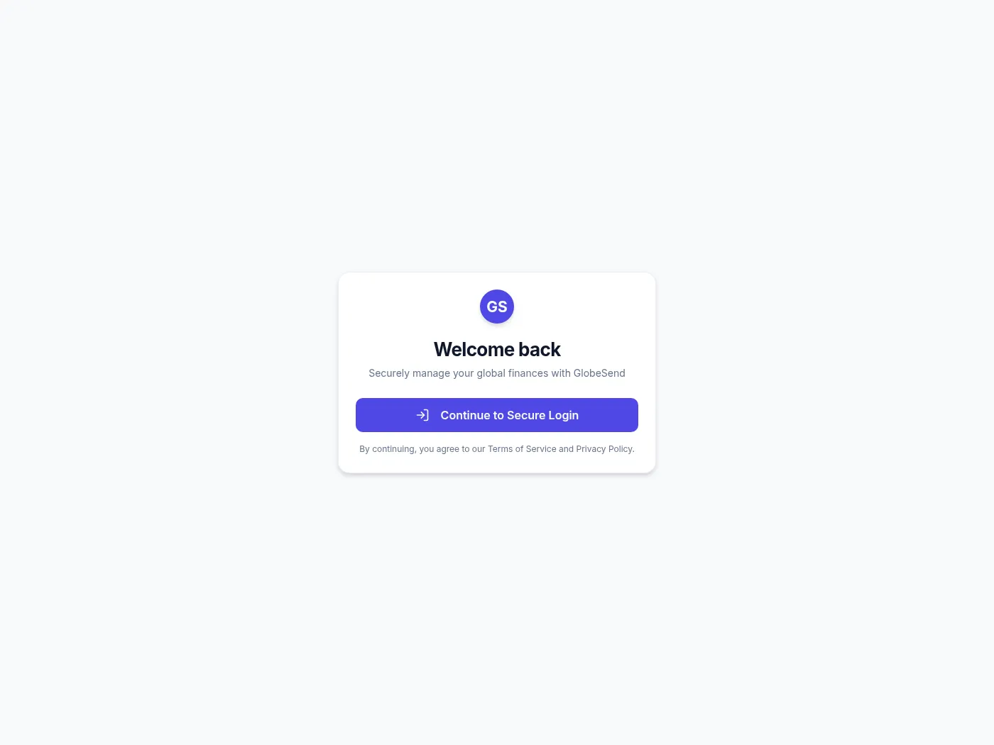 GlobeSend Finance App