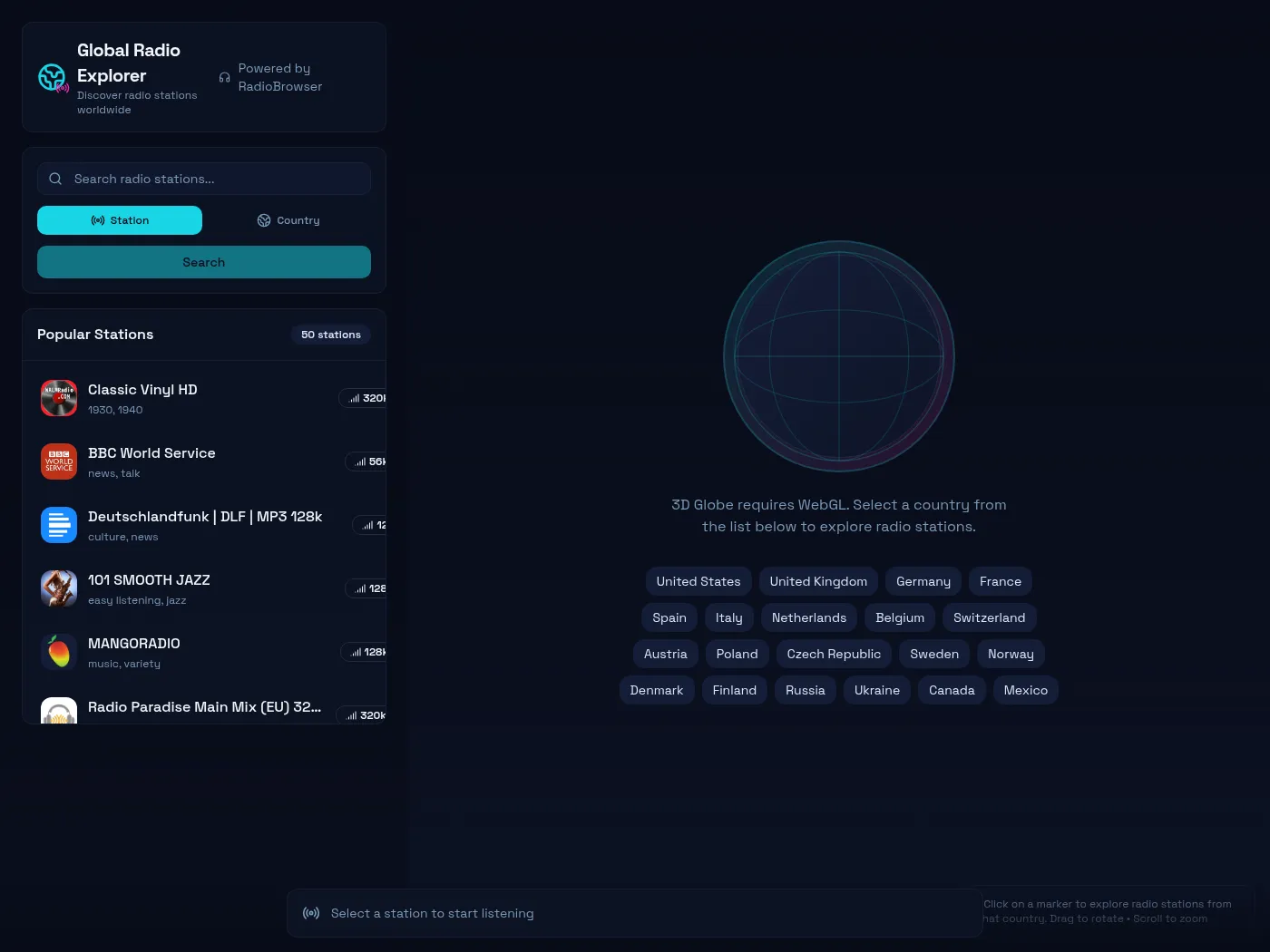 Global Radio Explorer: 3D Interactive Wor (Remix)