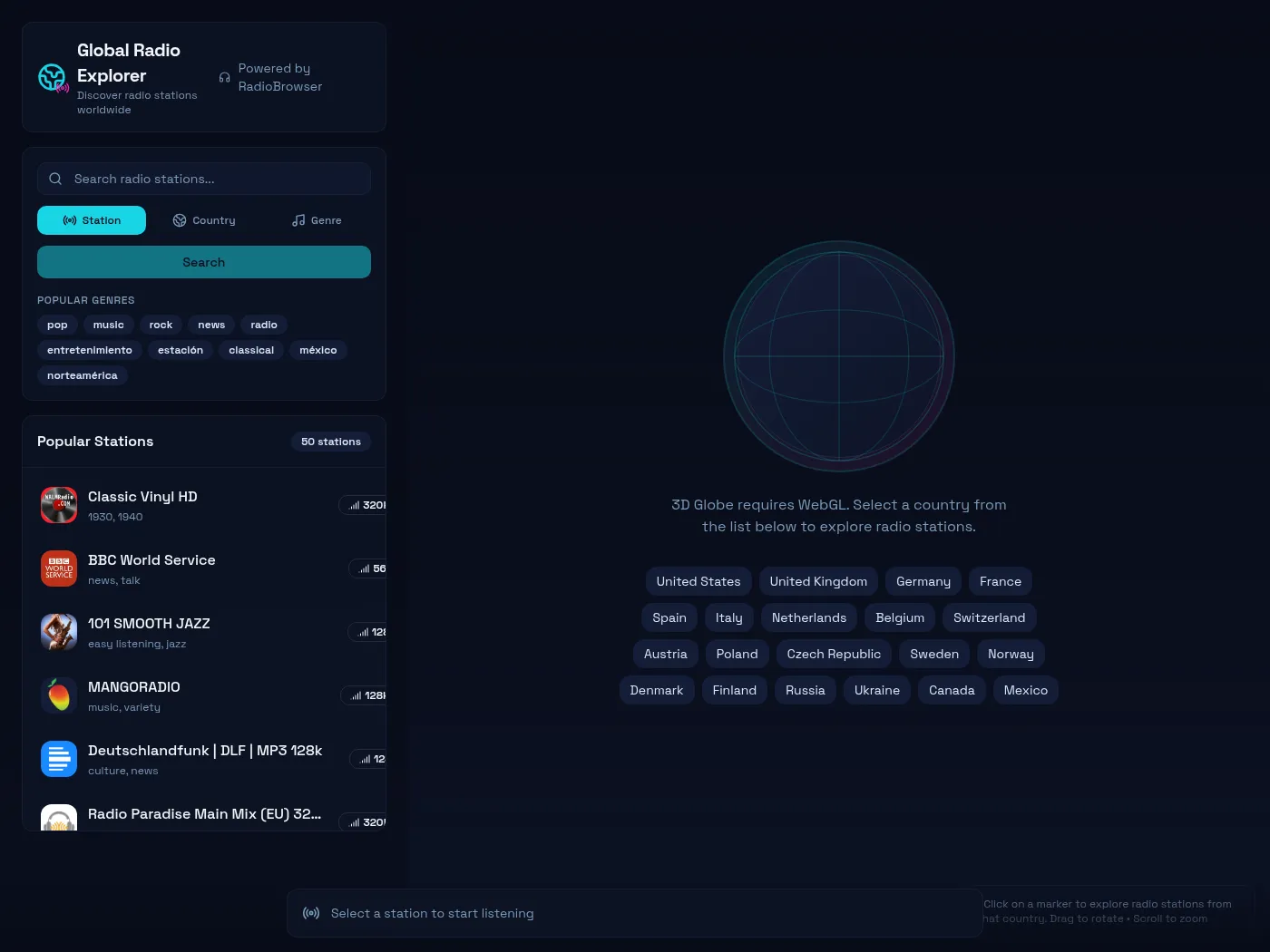 Global Radio Explorer: 3D Interactive Wor (Remix)