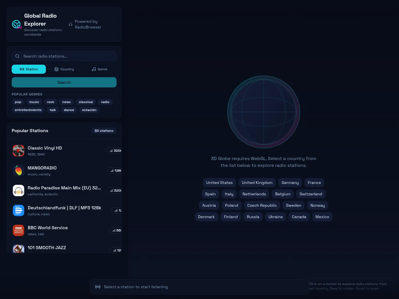 Global Radio Explorer: 3D Interactive Wor (Remix)