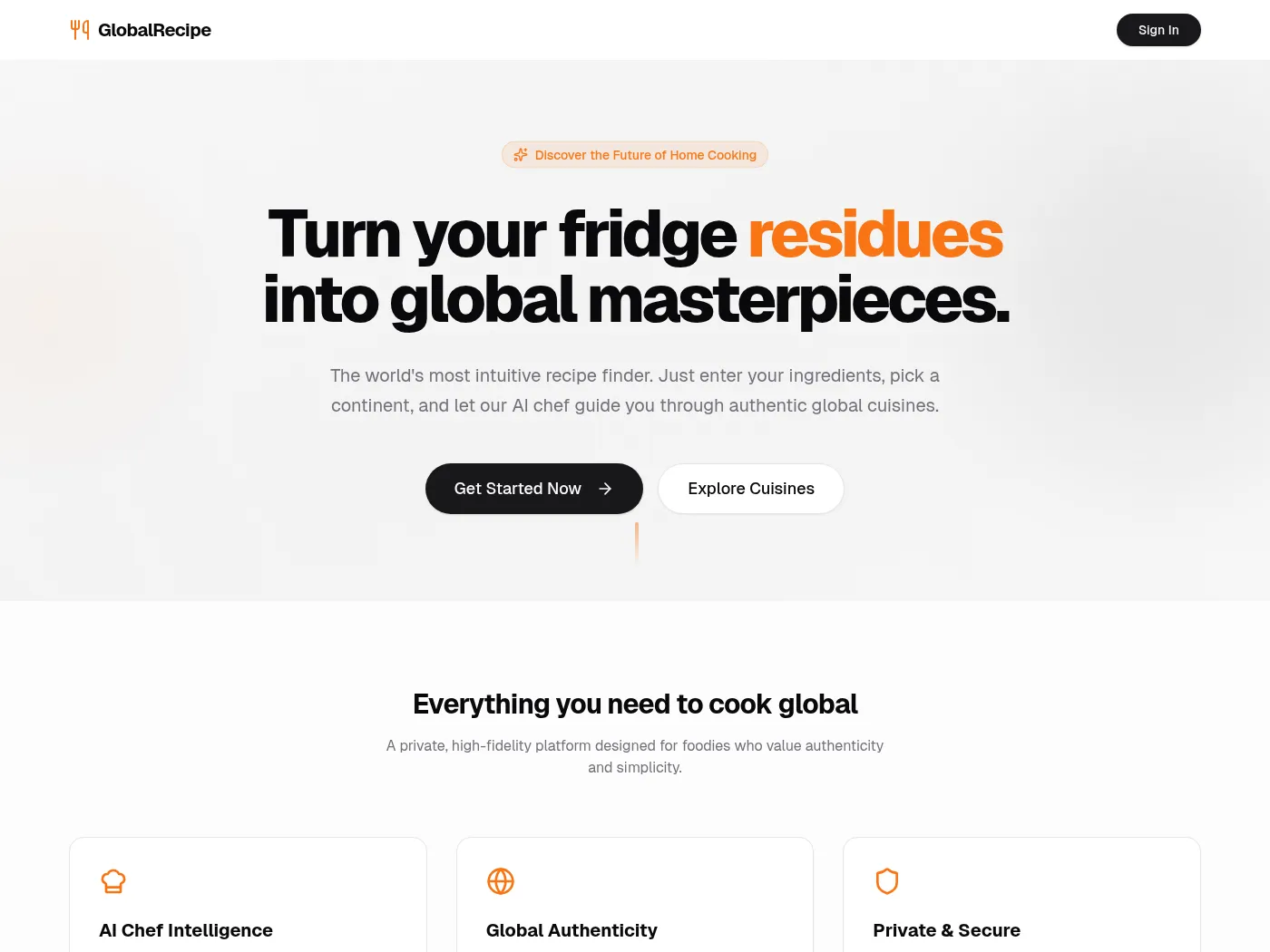 Global Recipe Finder