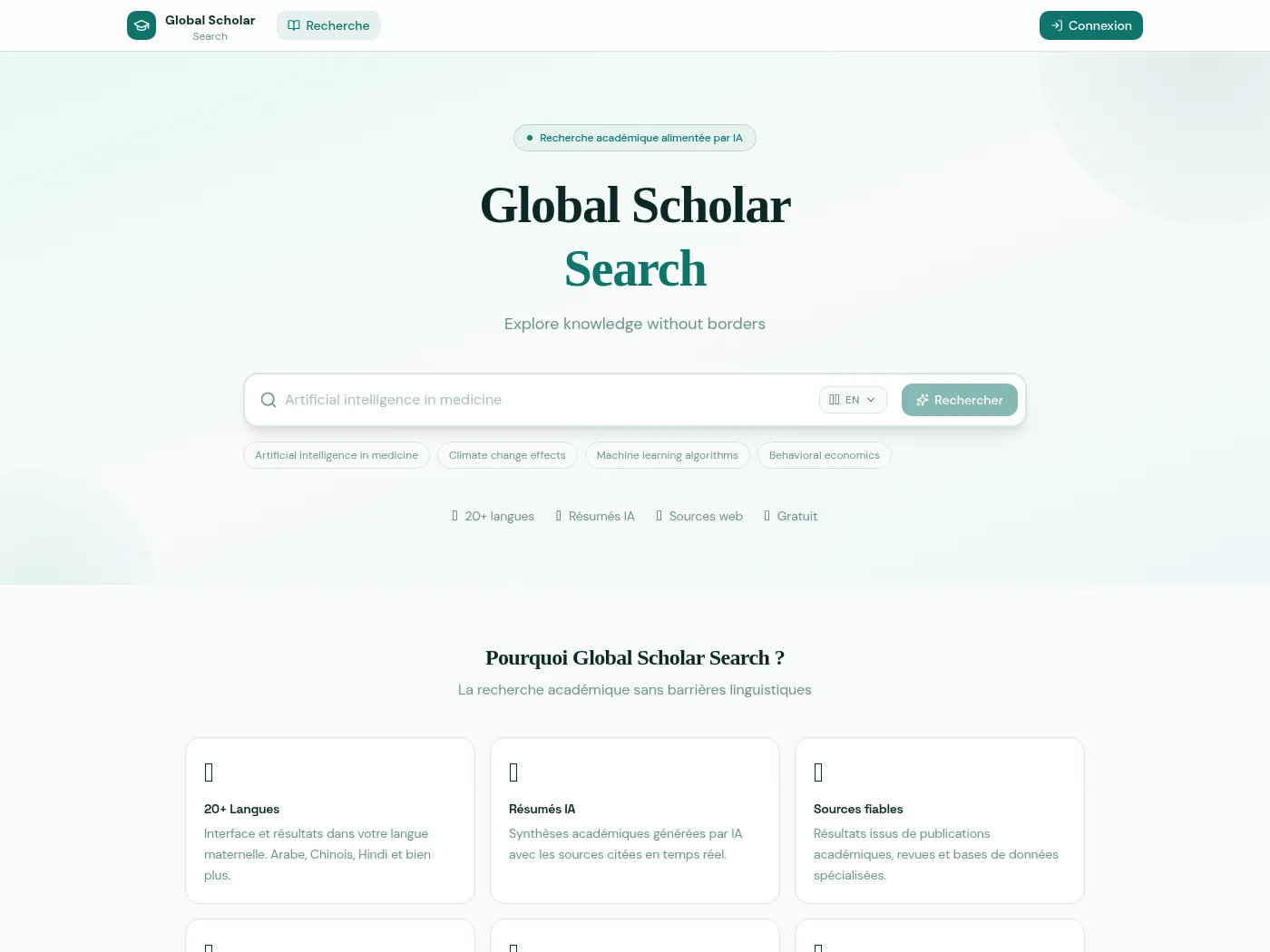 Global Scholar Search