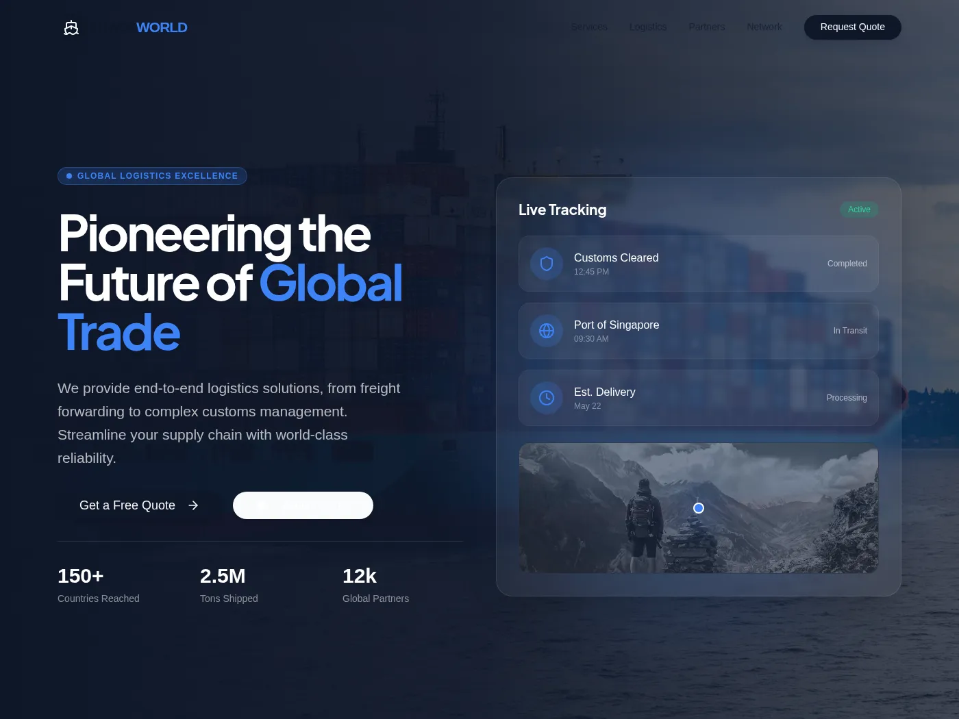 TradeWorld Landing Page