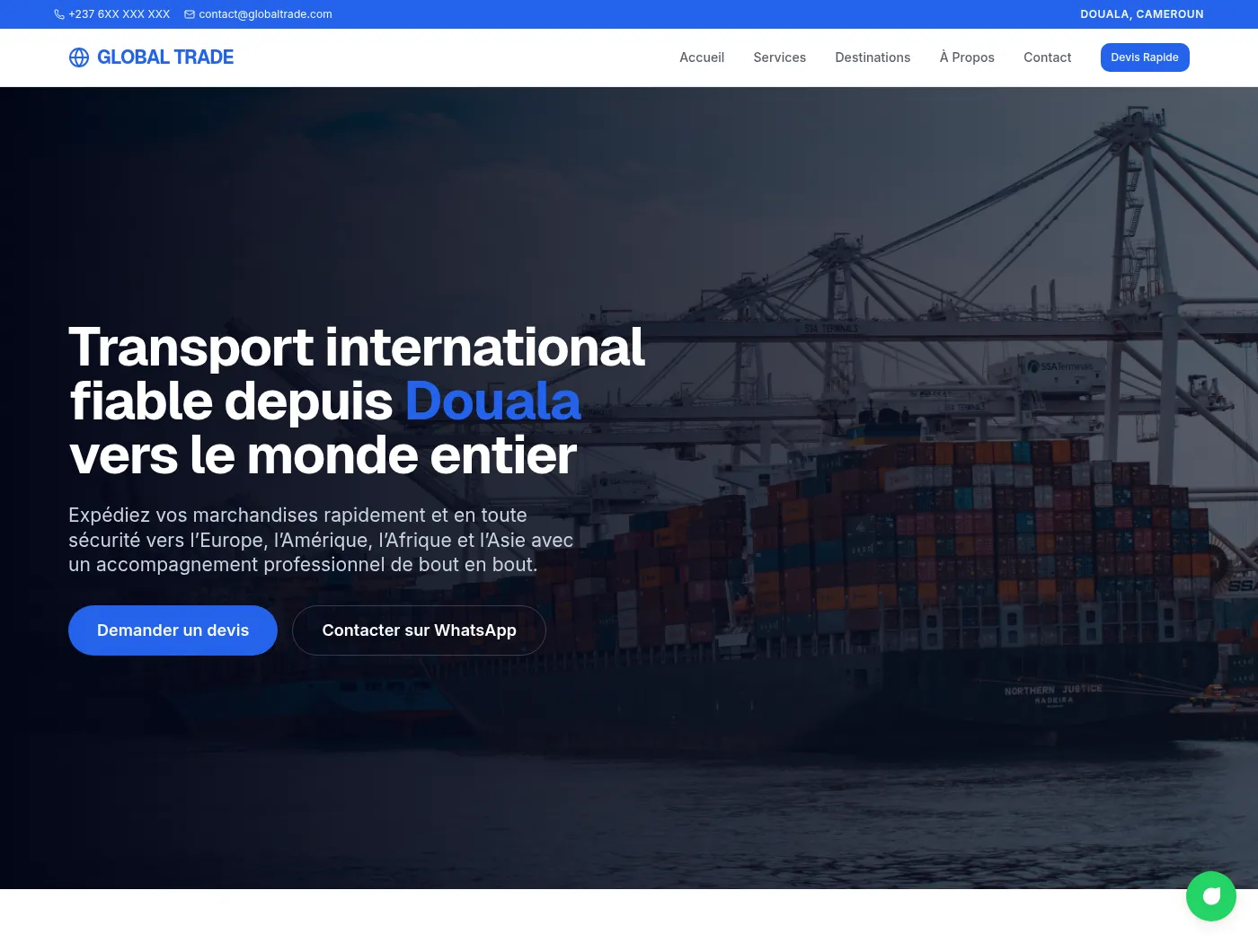 Global Trade Landing Site