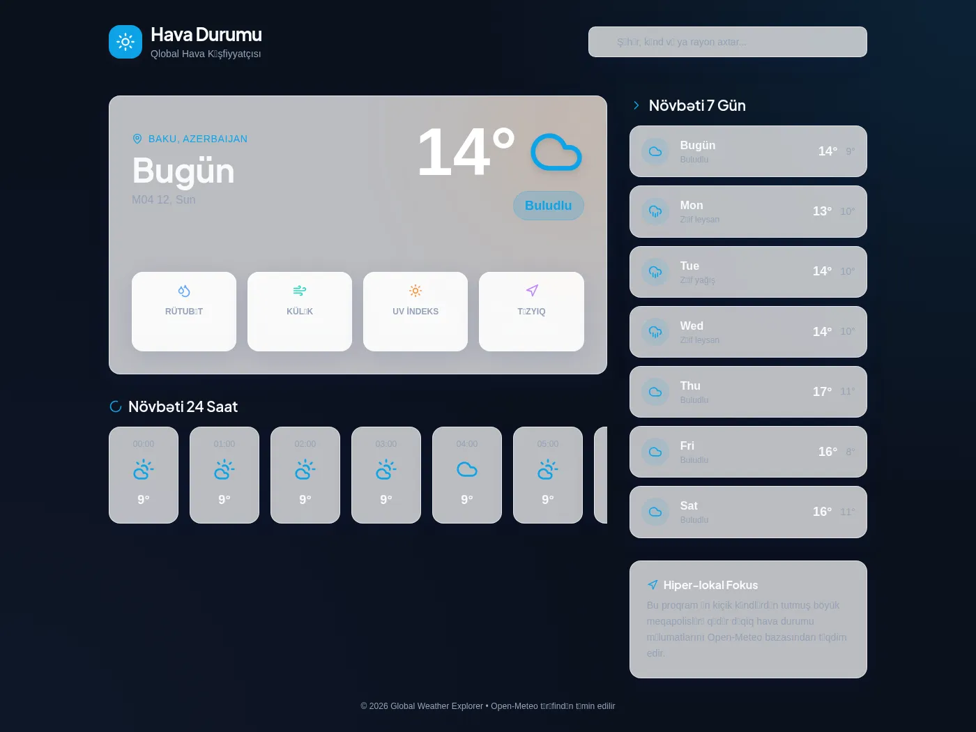 Global Weather Explorer