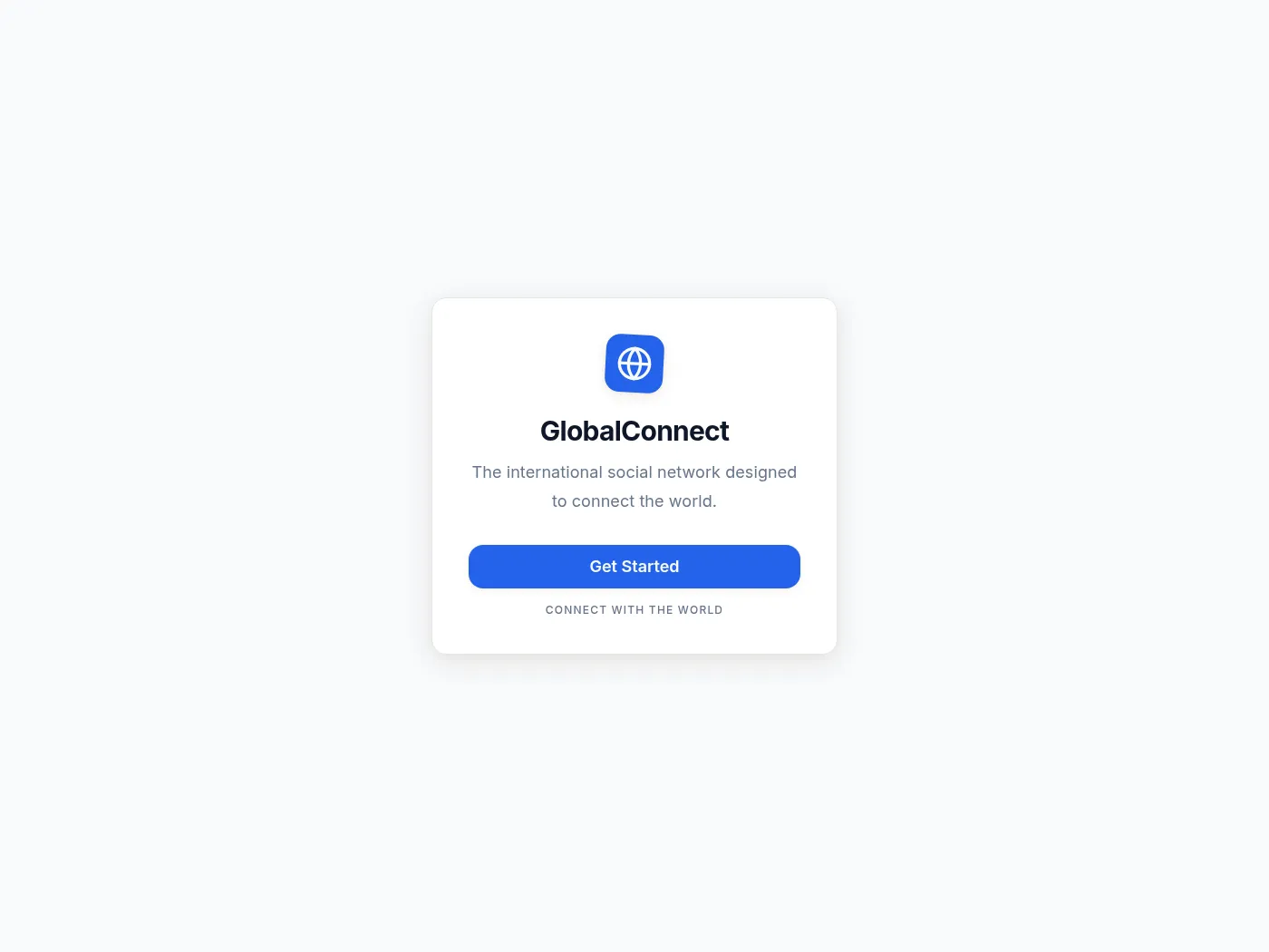 GlobalConnect Social Network