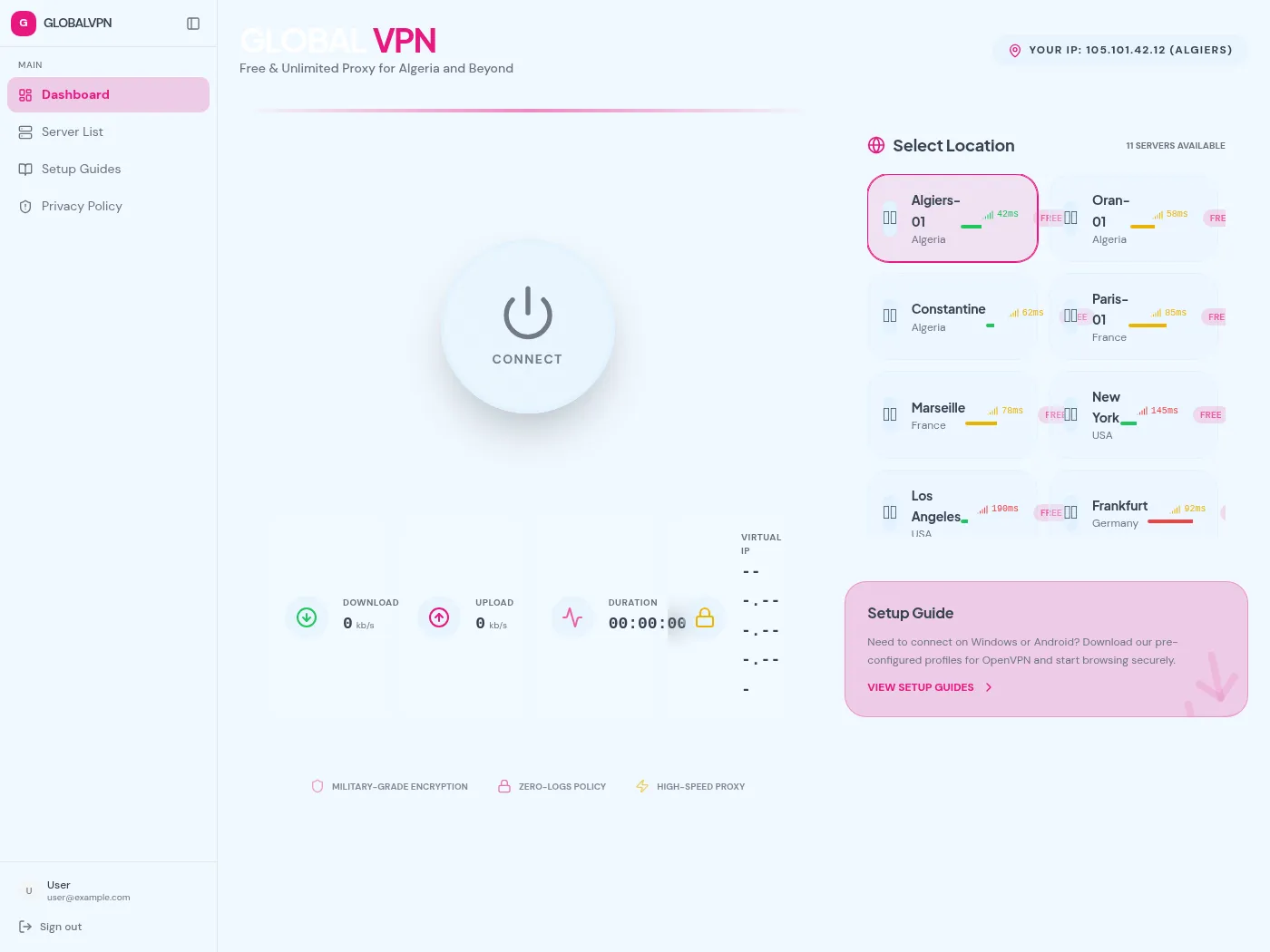 GlobalVPN Free Access