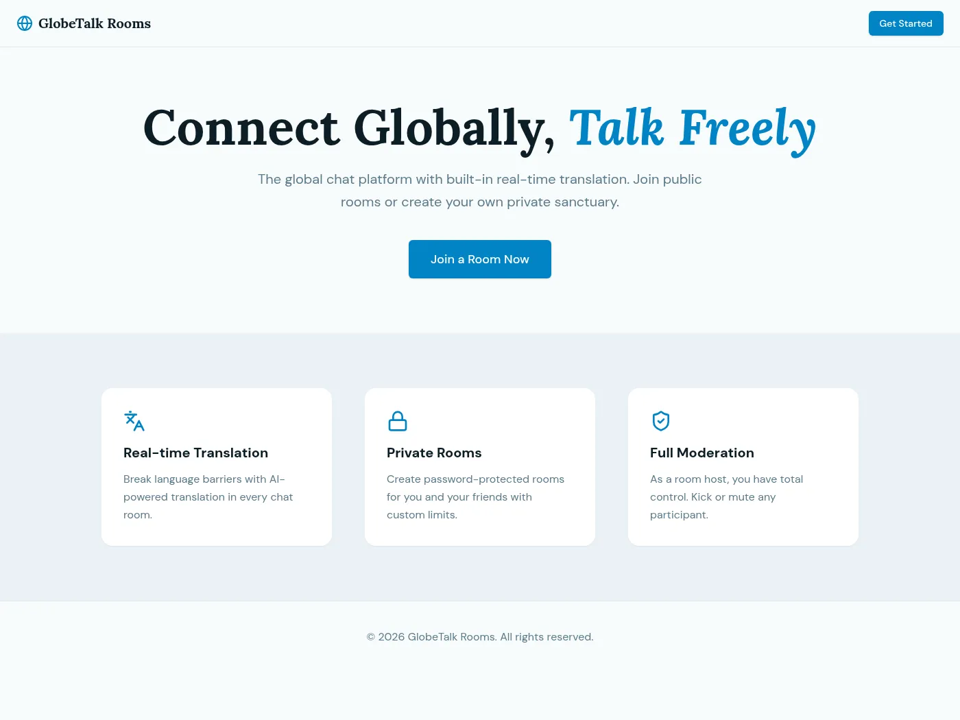 GlobeTalk Rooms
