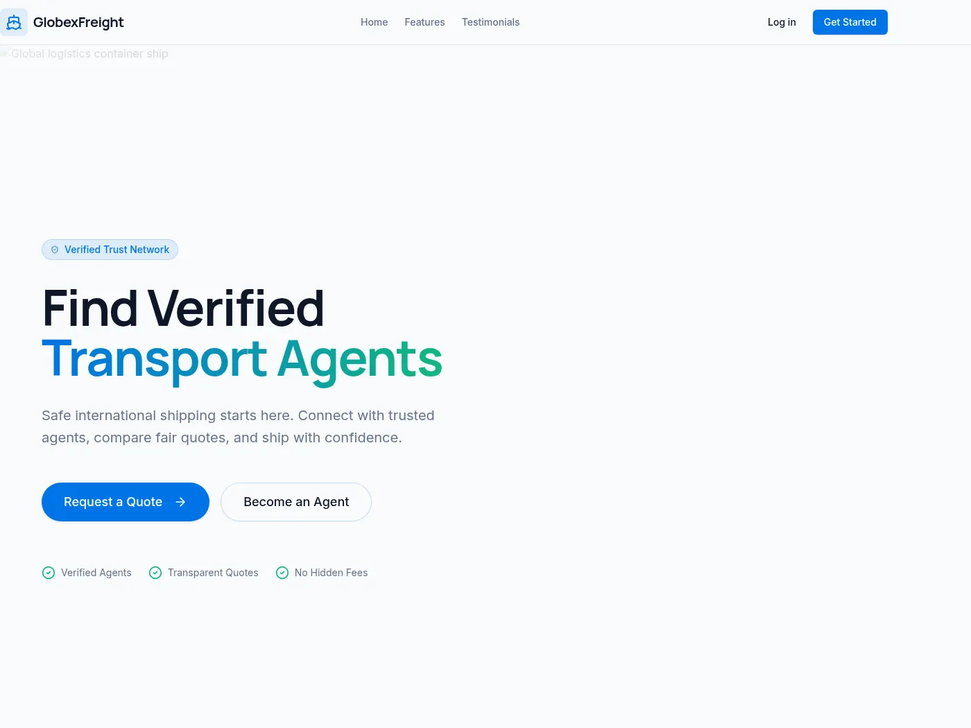 GlobexFreight Web MVP