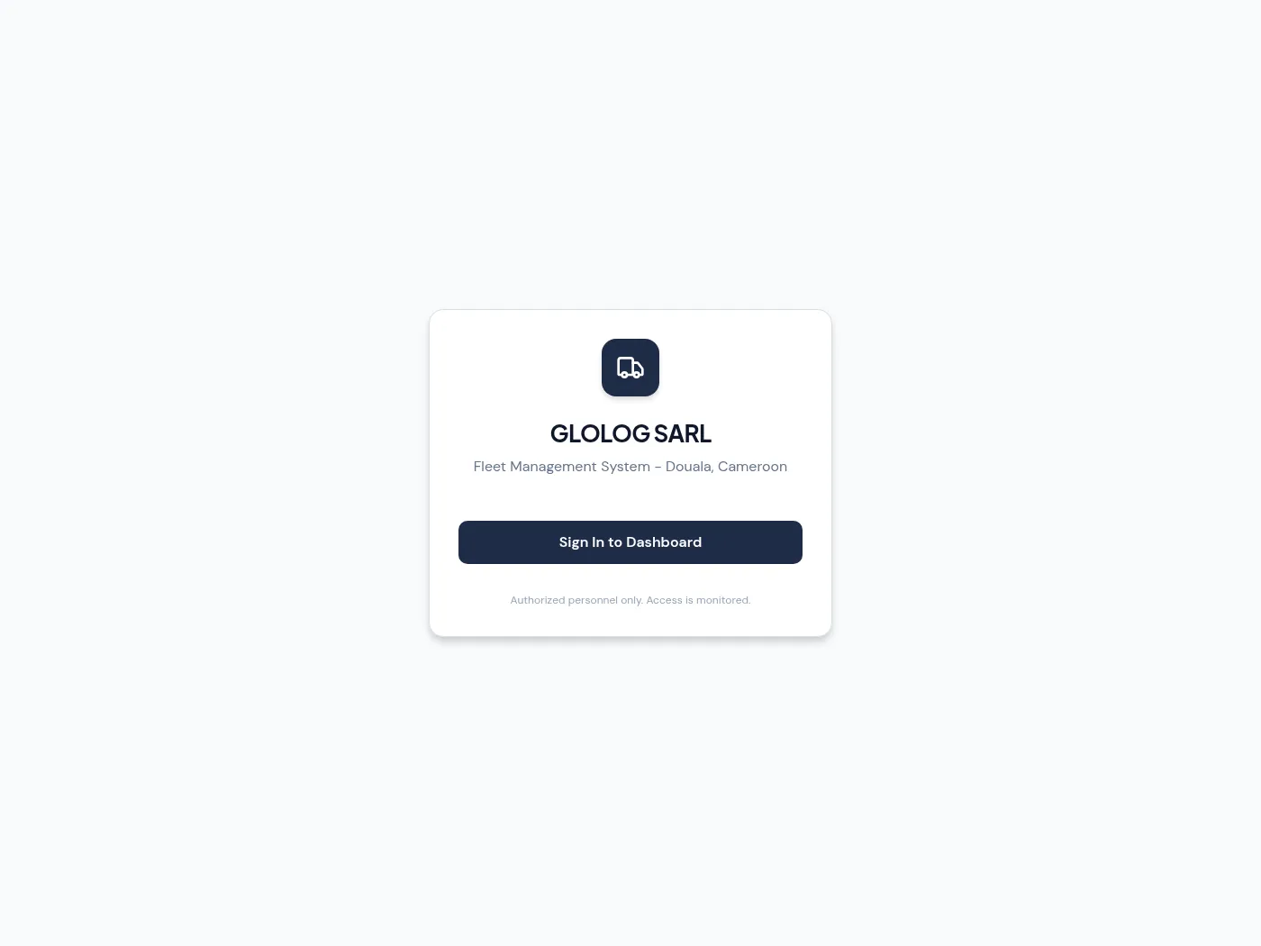 GLOLOG Fleet Dashboard