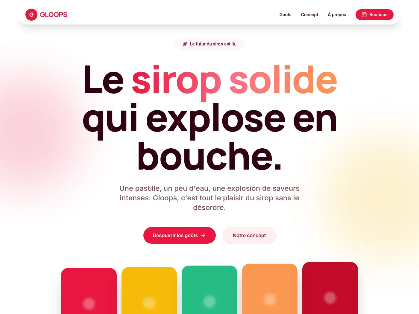 Gloops Syrup Tabs Site