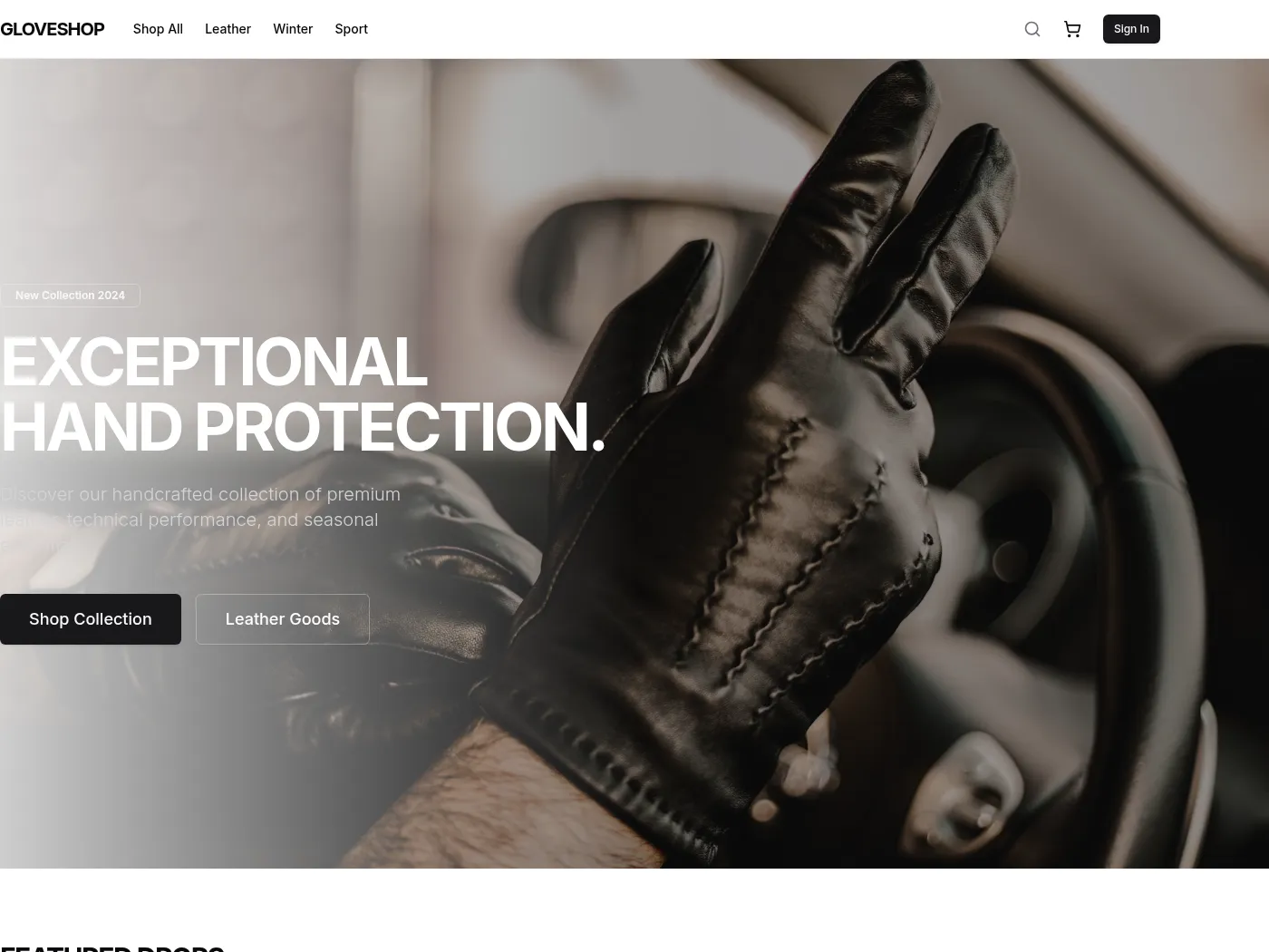 GloveShop Interactive Store