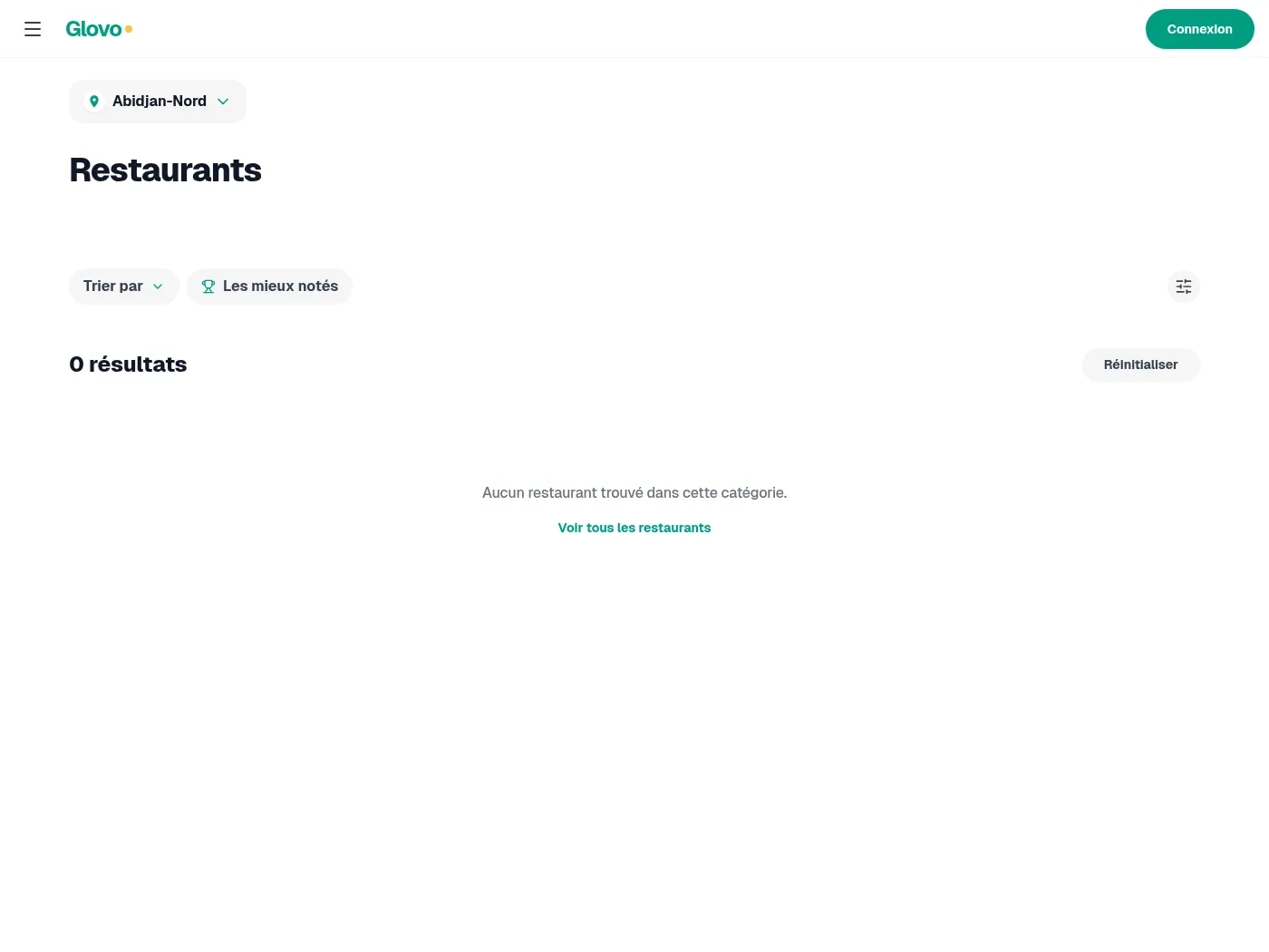 Glovo Restaurant Clone