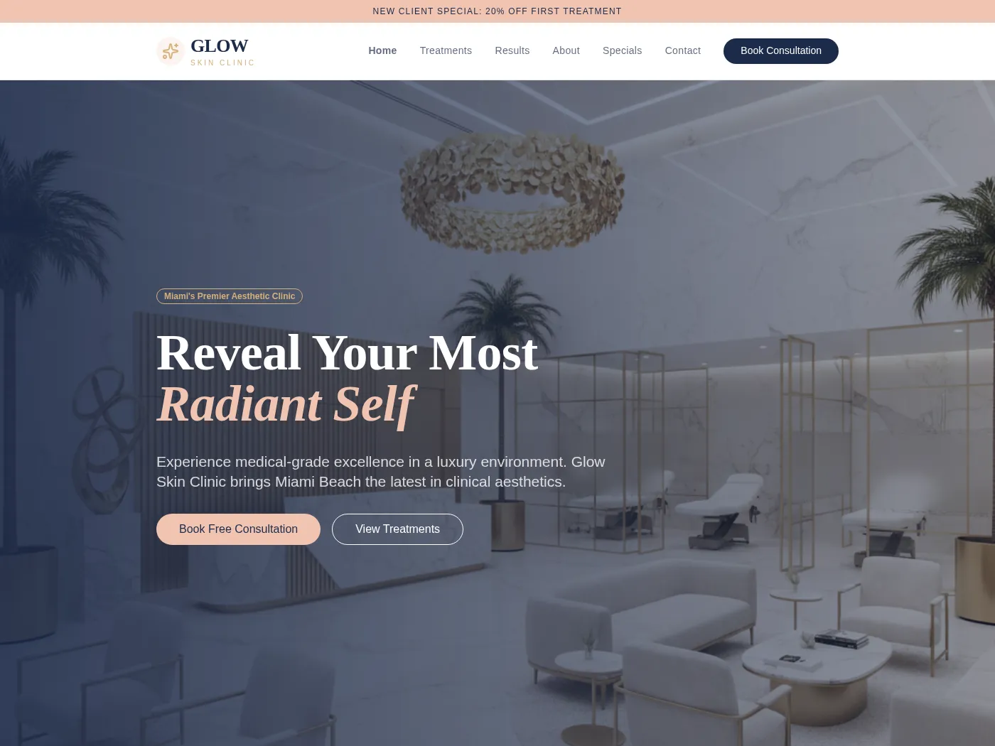 Glow Skin Clinic Web