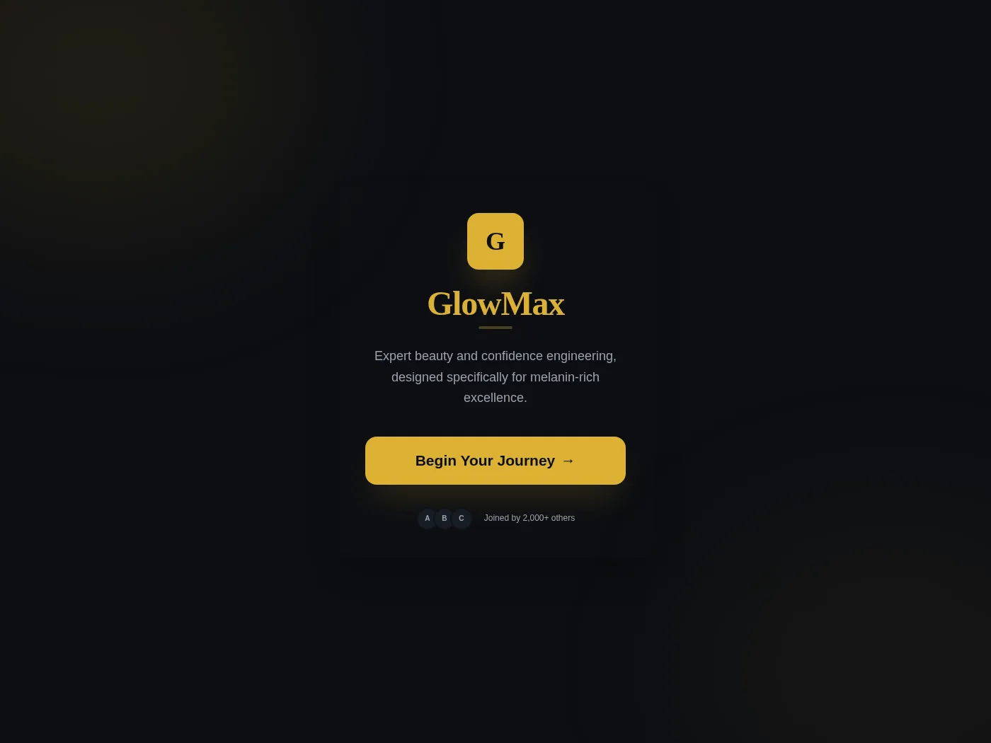 GlowMax Confidence Hub