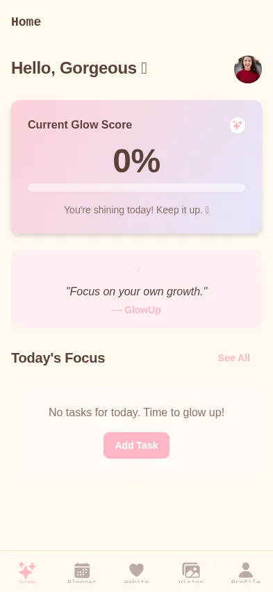 GlowUp Planner