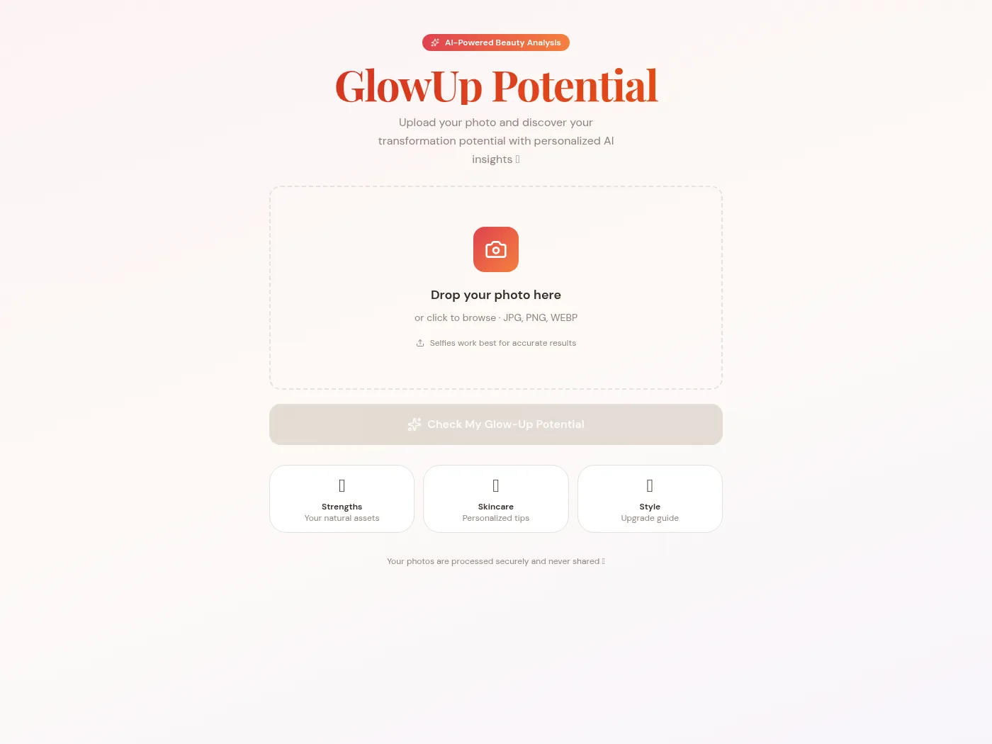 GlowUp Potential Checker
