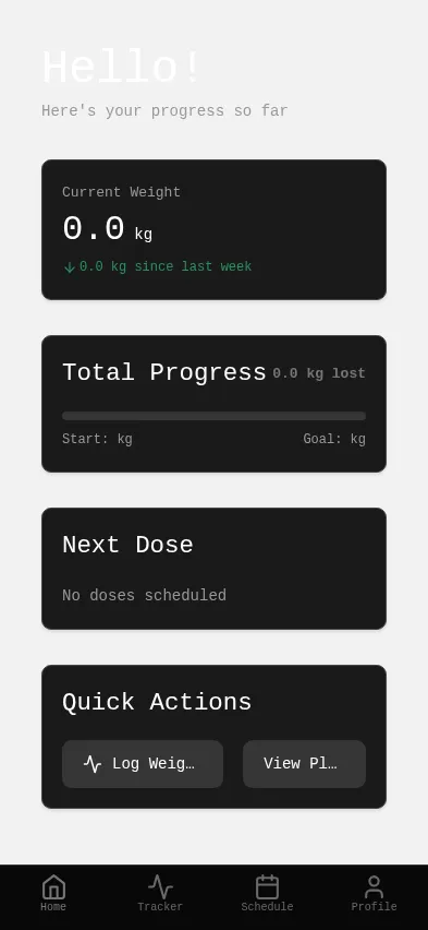 GLP-1 Tracker App