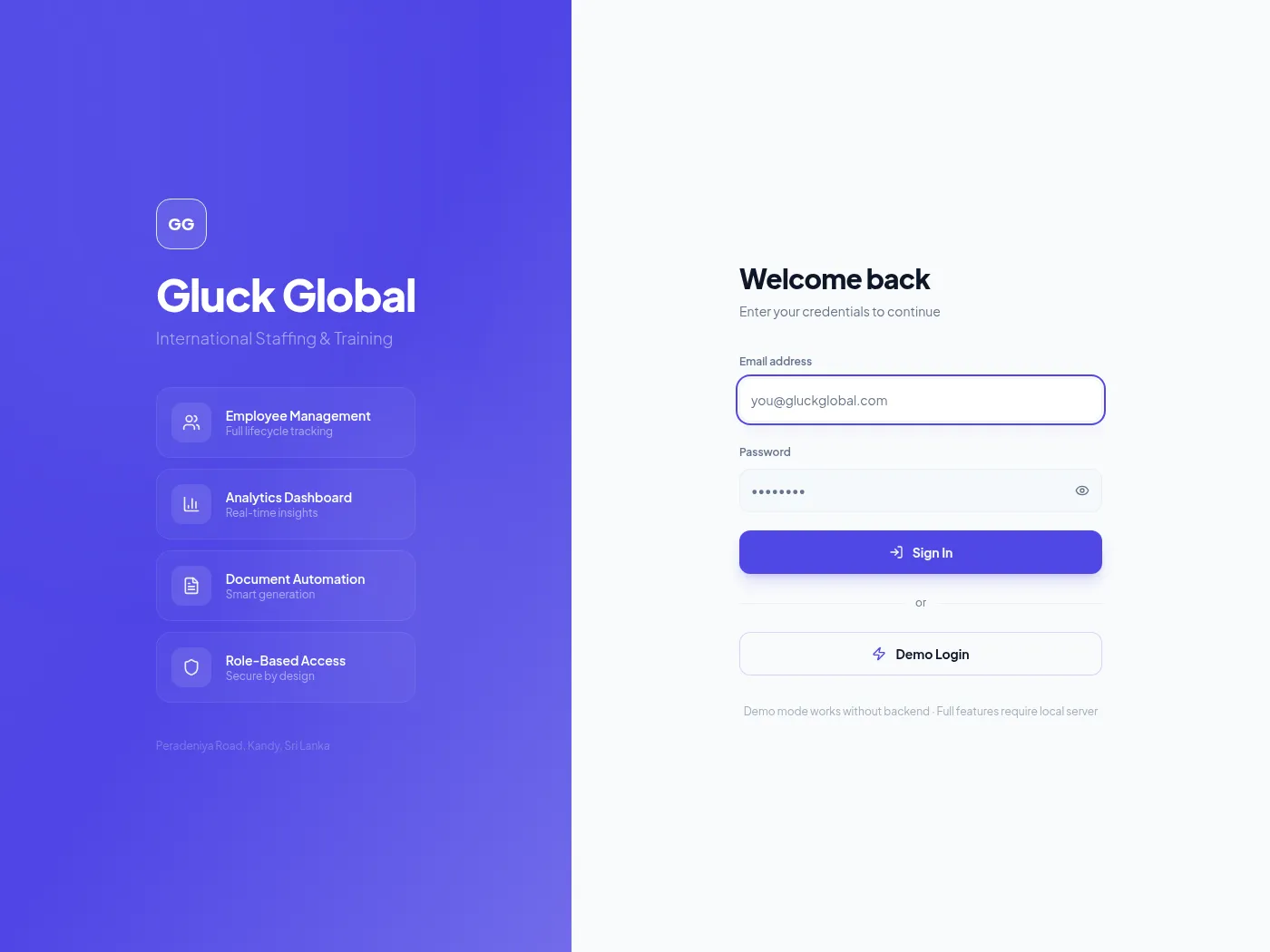 Gluck HR Hub UI Revamp