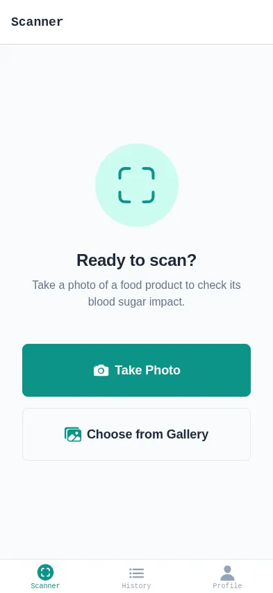Glycemic Snap Scanner