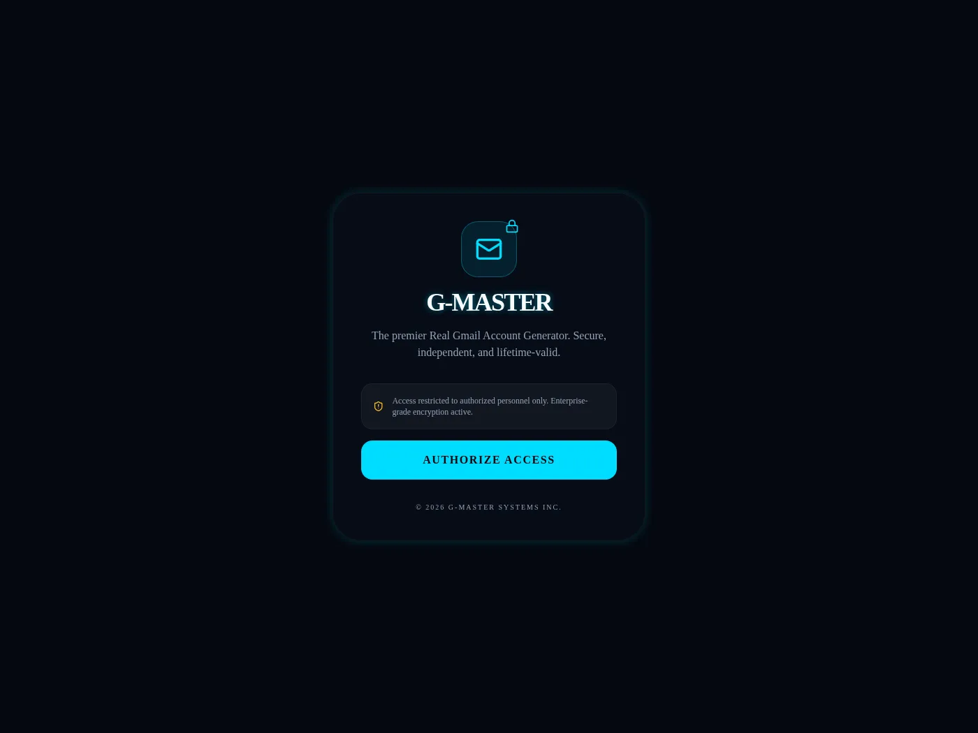 G-Master Account Generator
