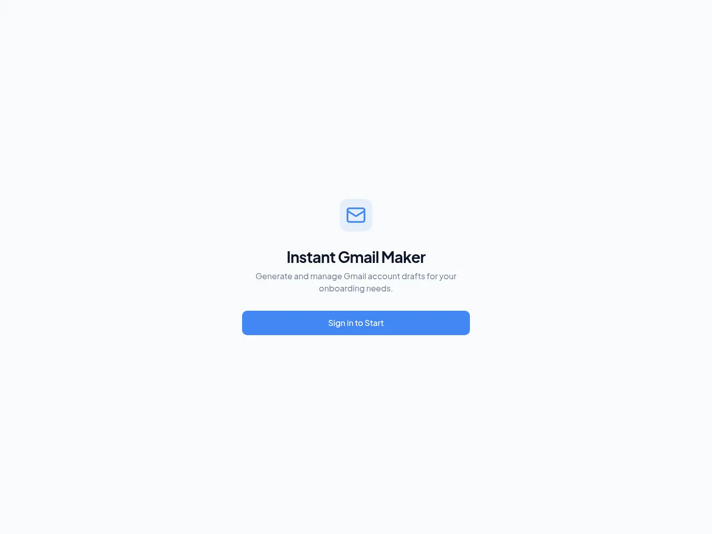 Instant Gmail Maker