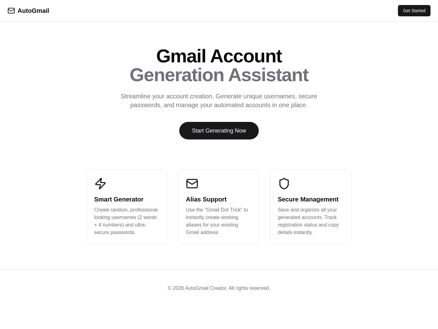 AutoGmail Creator