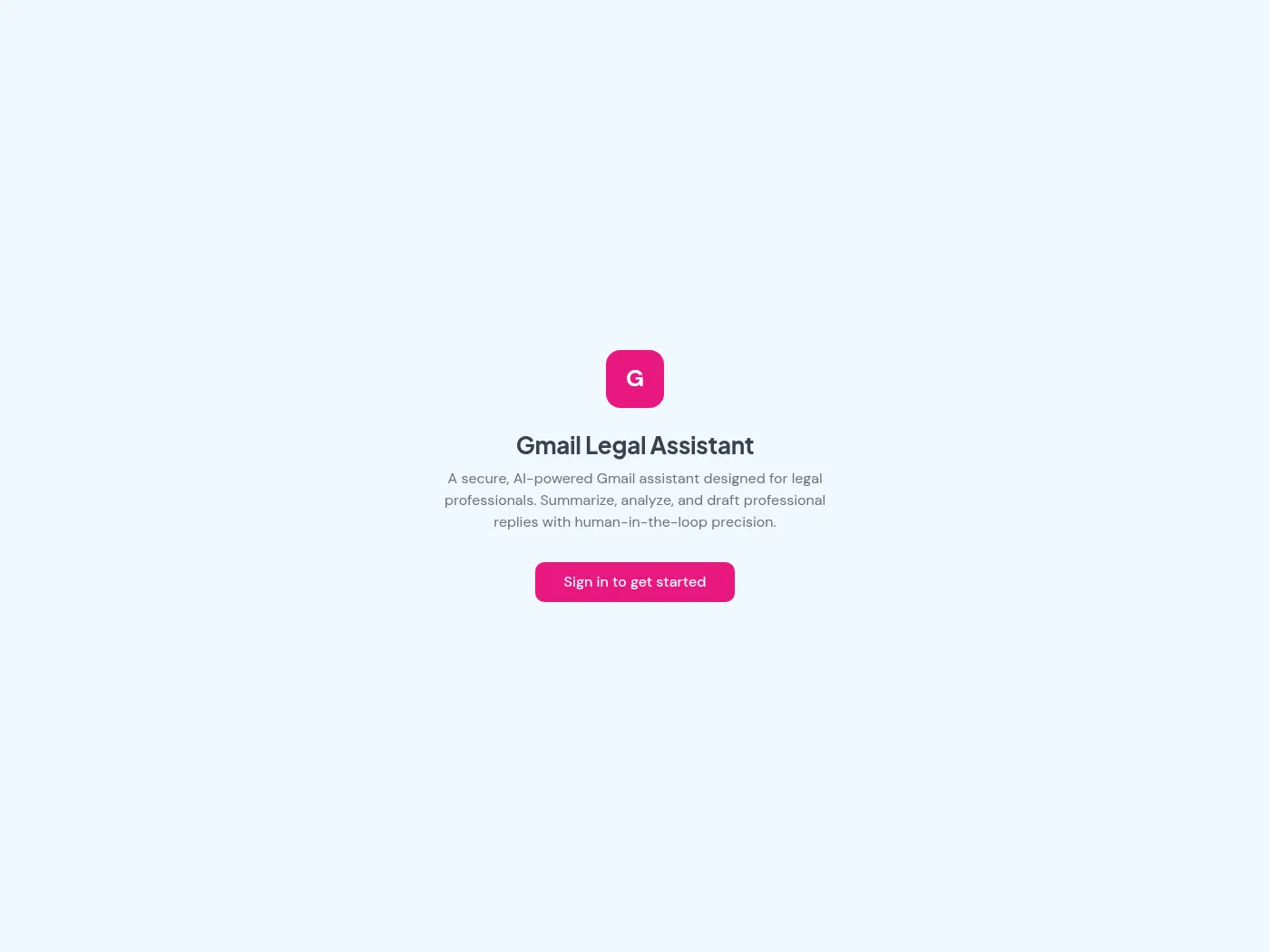 Gmail Legal Assistant